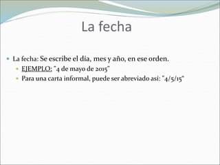 La carta | PPT