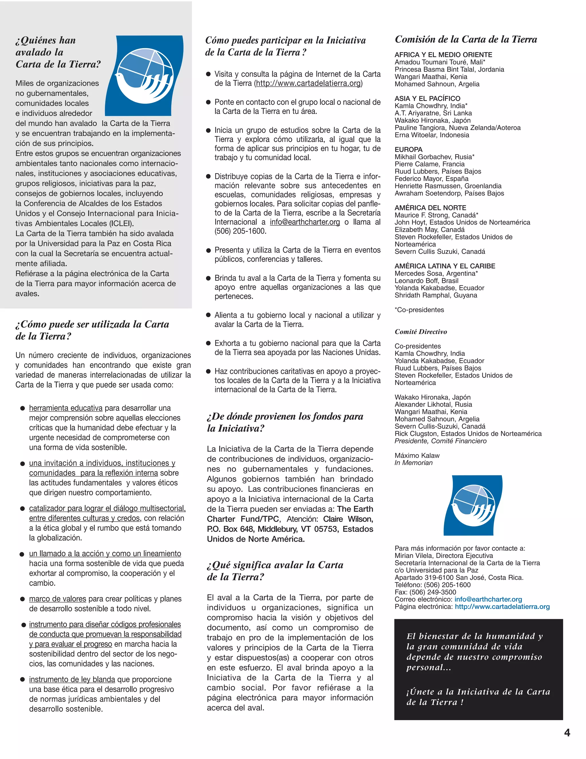 La carta de la tierra | PDF