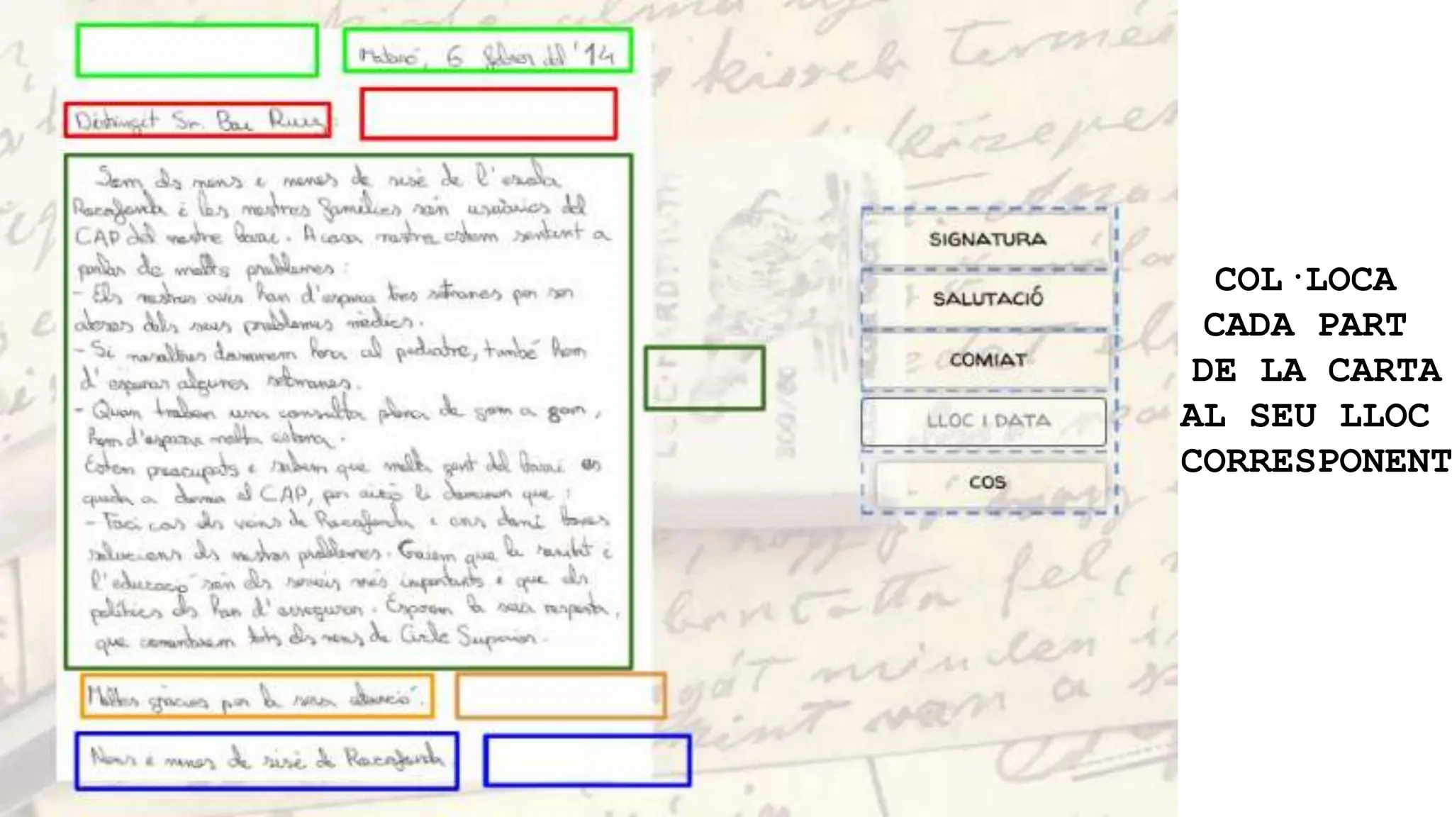 LA CARTA FORMAL - català Què sabem, parts i exercicis | PPTX