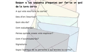 LA CARTA FORMAL - català Què sabem, parts i exercicis | PPTX