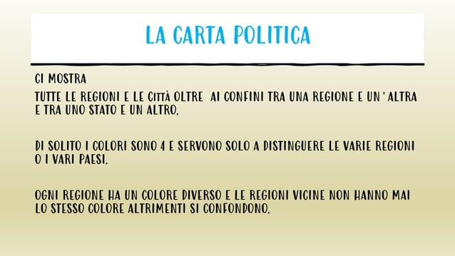La carta o cartina GEOGRAFIA | PPT