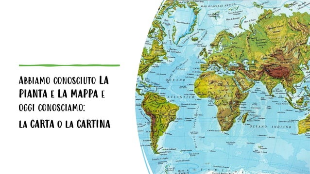 La carta o cartina GEOGRAFIA | PPT