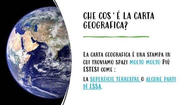 La carta o cartina GEOGRAFIA | PPT