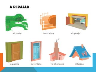 VOCABULARIO EN ESPAÑOL SOBRE OBJETOS Y PARTES DE LA CASA | PPTX