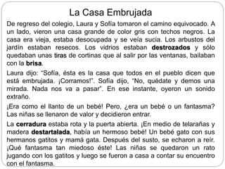 La casa embrujada 2° arizal | PPTX