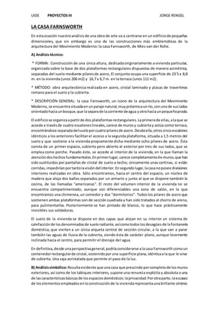La casa farnsworth | DOCX