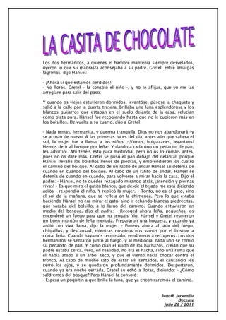 La casita de chocolate | DOC