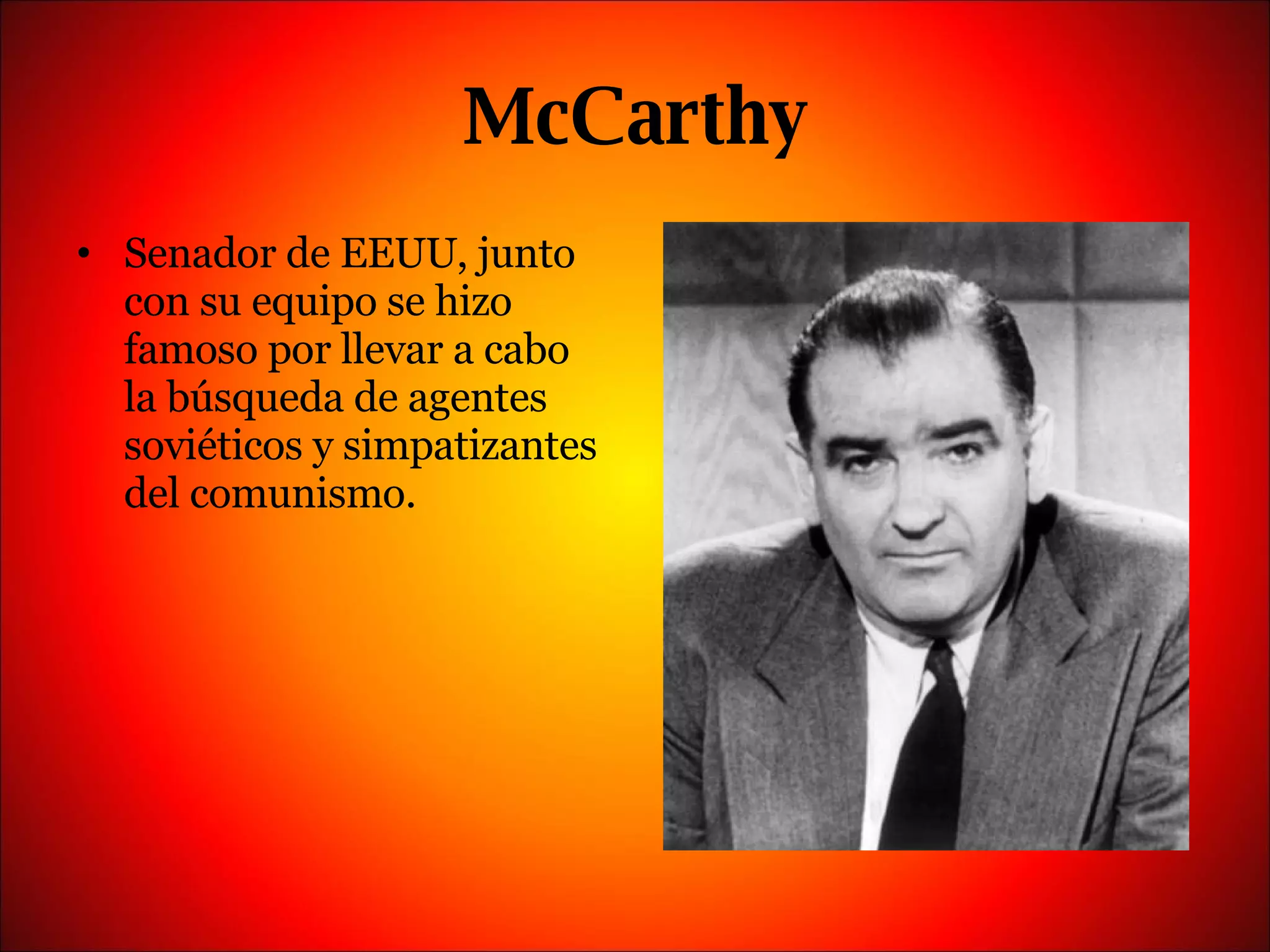La Caza De Brujas De Mc Carthy | PPT | Descarga Gratuita