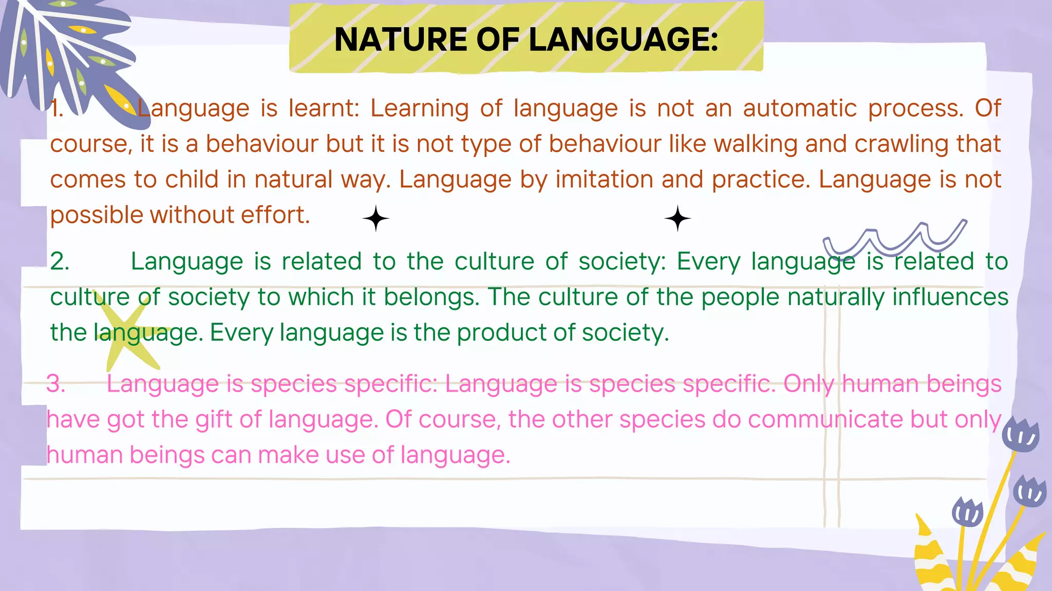 Concept and functions of language | PDF