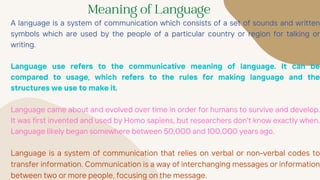 Concept and functions of language | PDF