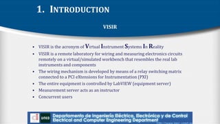 Remote Laboratory VISIR - Re-design of a MOOC RLMS based in Moodle | PPT