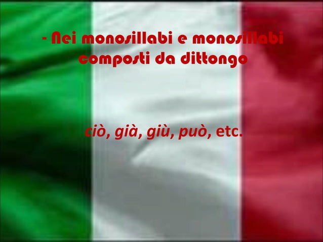 L’accento e le regole d'accentuazione | PPT