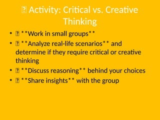 LAC_Critical_Creative_Thinking.pptx,,,,,,,, | PPTX