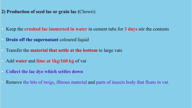 Lac culture | PPTX | Agriculture | Industries