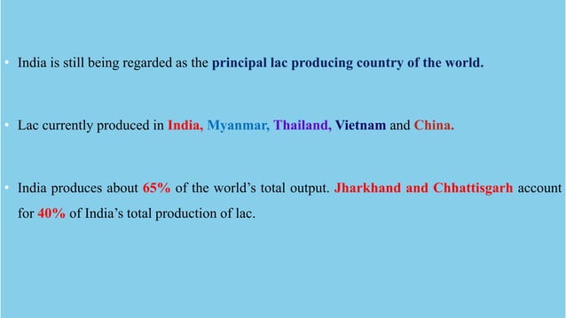 Lac culture | PPTX | Agriculture | Industries