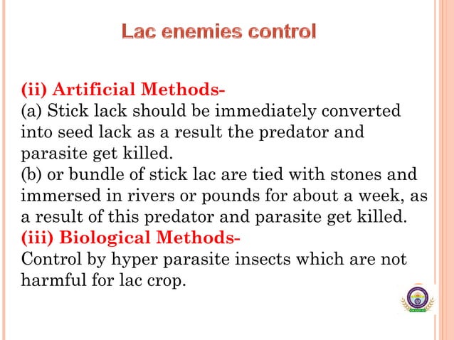 Lac culture and Cultivation | PPT