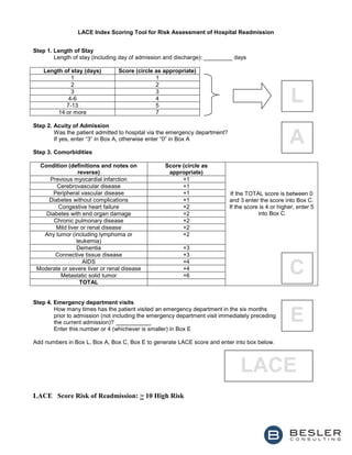 Lace index scoring tool | PDF
