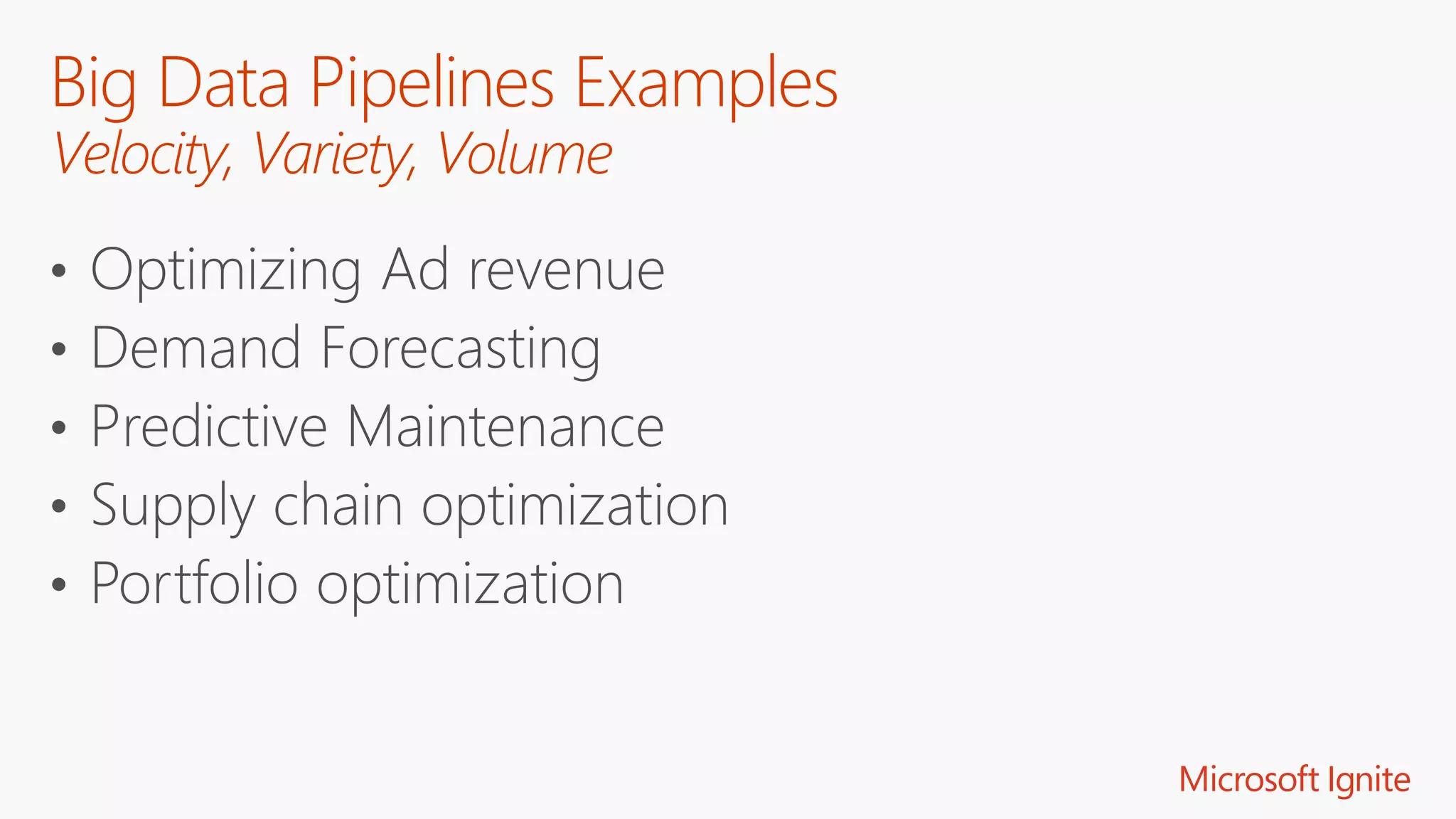 Microsoft Ignite Au 2017 Orchestrating Big Data Pipelines With Azure