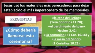 La Santa cena | PPTX