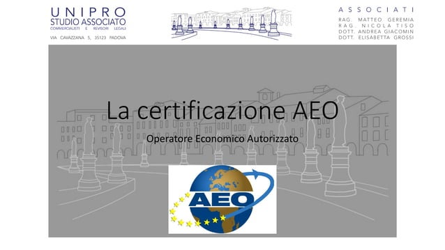 La certificazione AEO | PDF