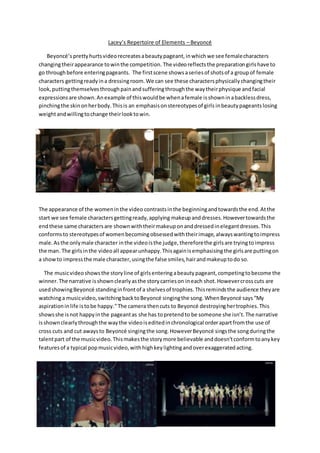 Beyonce video analysis | PDF