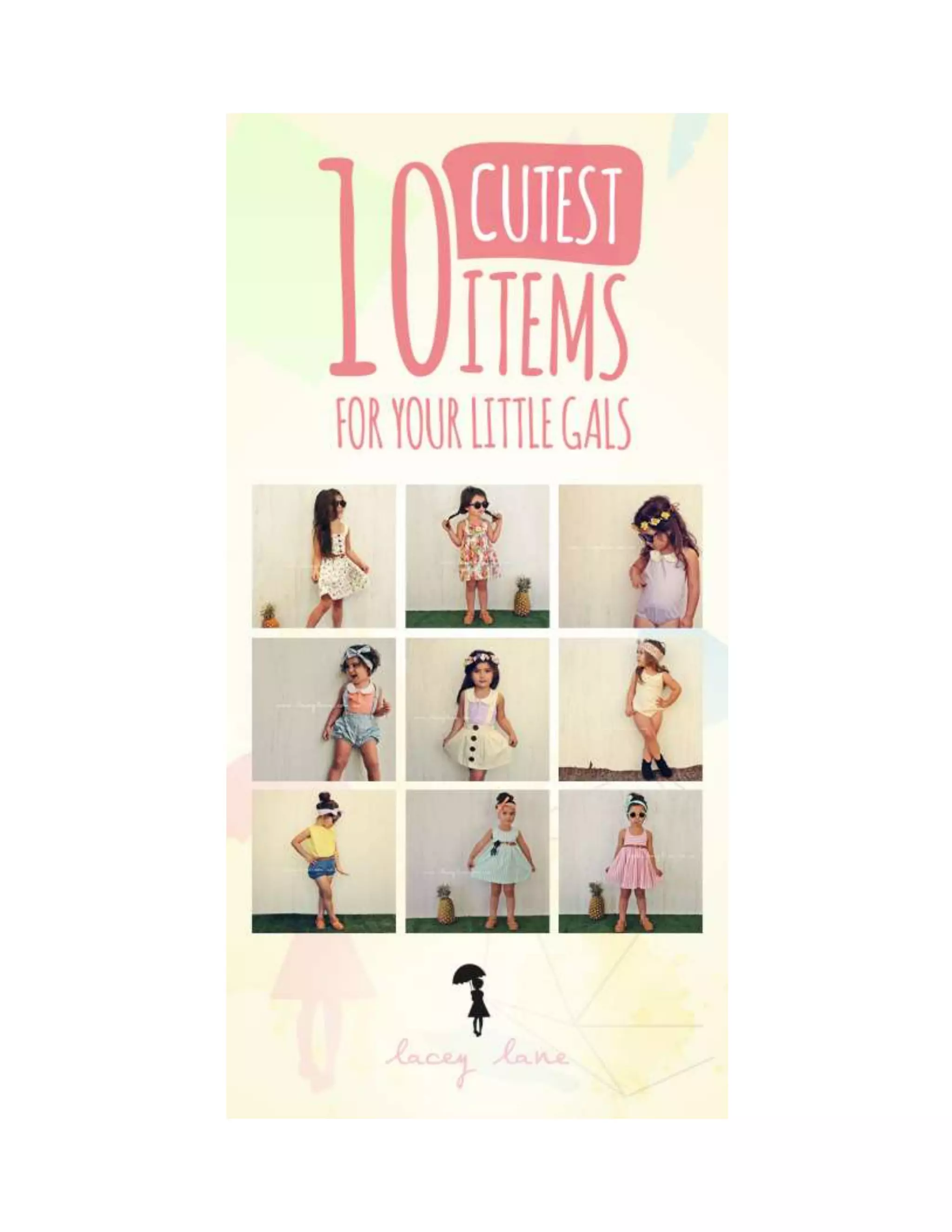 10 Cutest items for your Little Gals! | DOCX