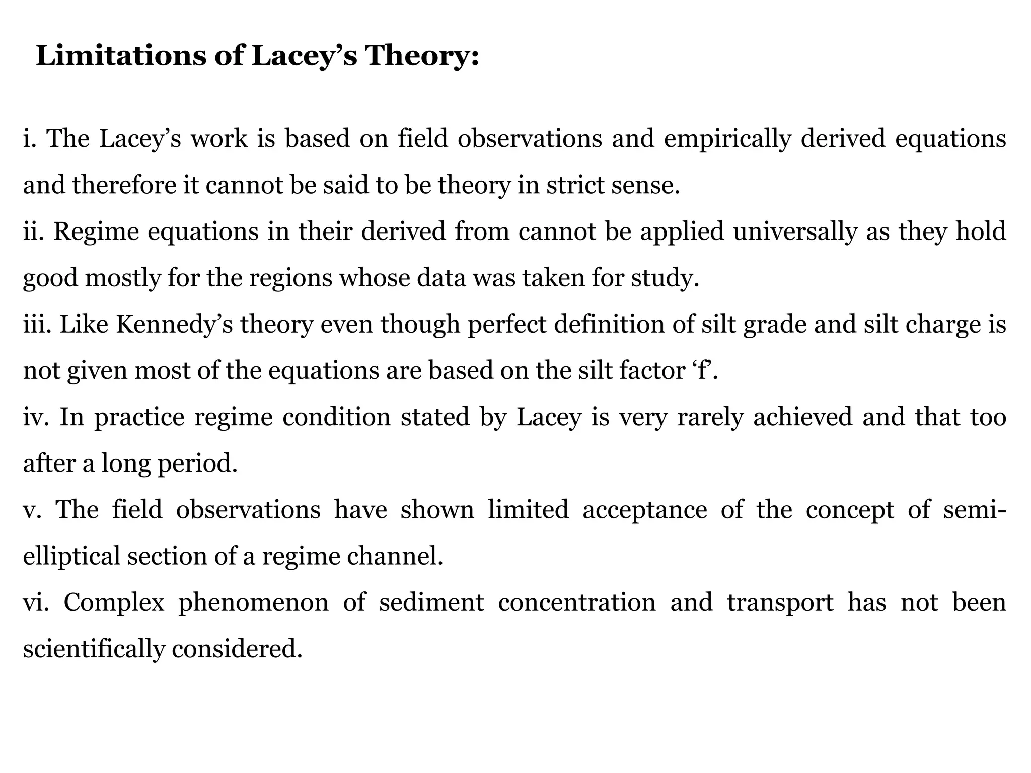 The Lacey's Theory of Canal System Design | PPTX