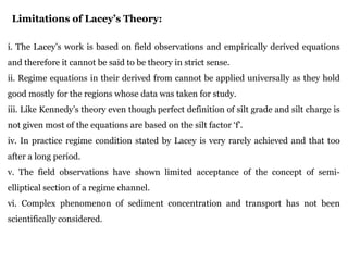 The Lacey's Theory of Canal System Design | PPTX