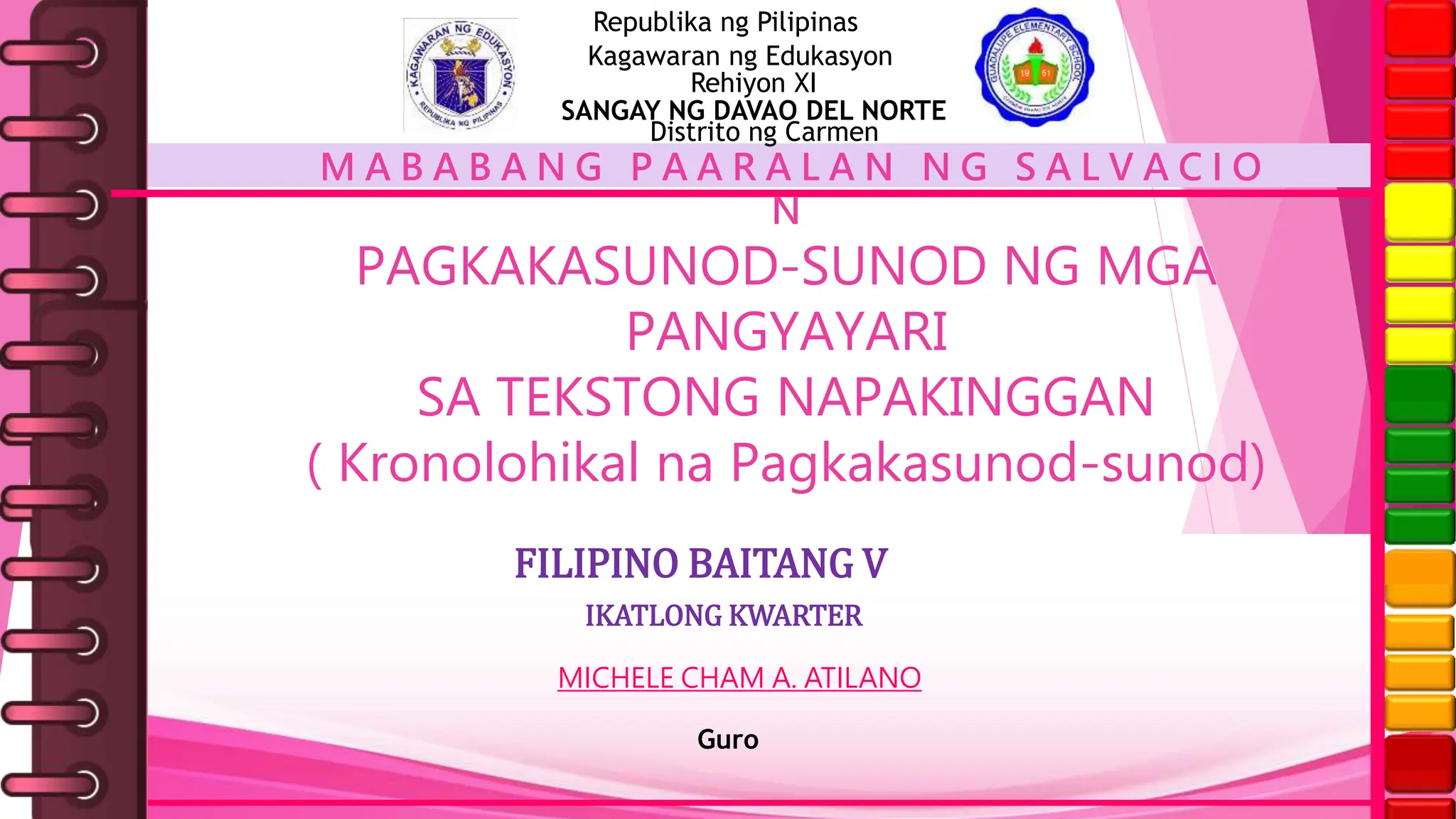 LAC Filipino 5 -Pagkasunud-sunod ng mga Pangyayari - Copy.pptx