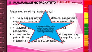 LAC Filipino 5 -Pagkasunud-sunod ng mga Pangyayari - Copy.pptx