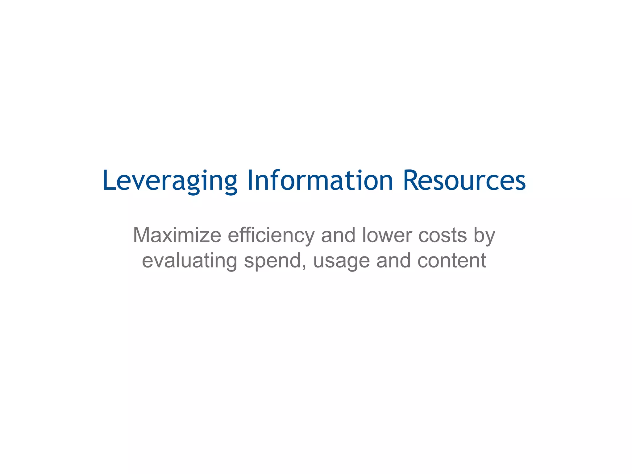 Electronic Information Resource (EIR) Optimization | PPT