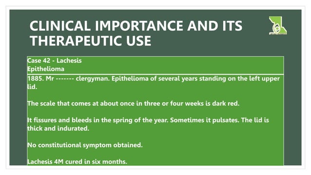 Lachesis Mutus- a Homoeopathic medicinel.pptx