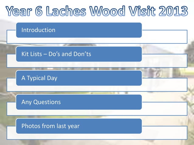 Laches Wood - Parents Presentation | PPSX