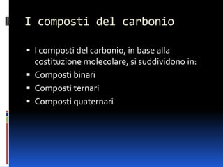 La chimica del carbonio | PPTX
