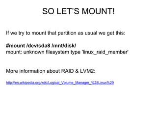 Lacie Cloud Box data recovery with Linux | PDF