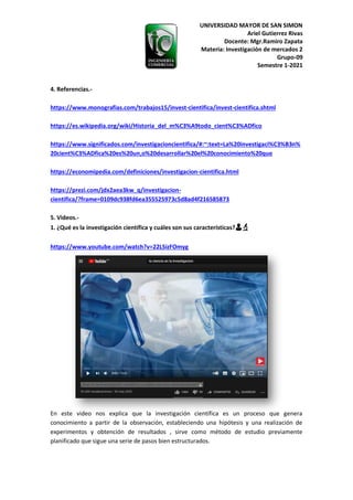 La ciencia en la investigacion | PDF | Physics | Science