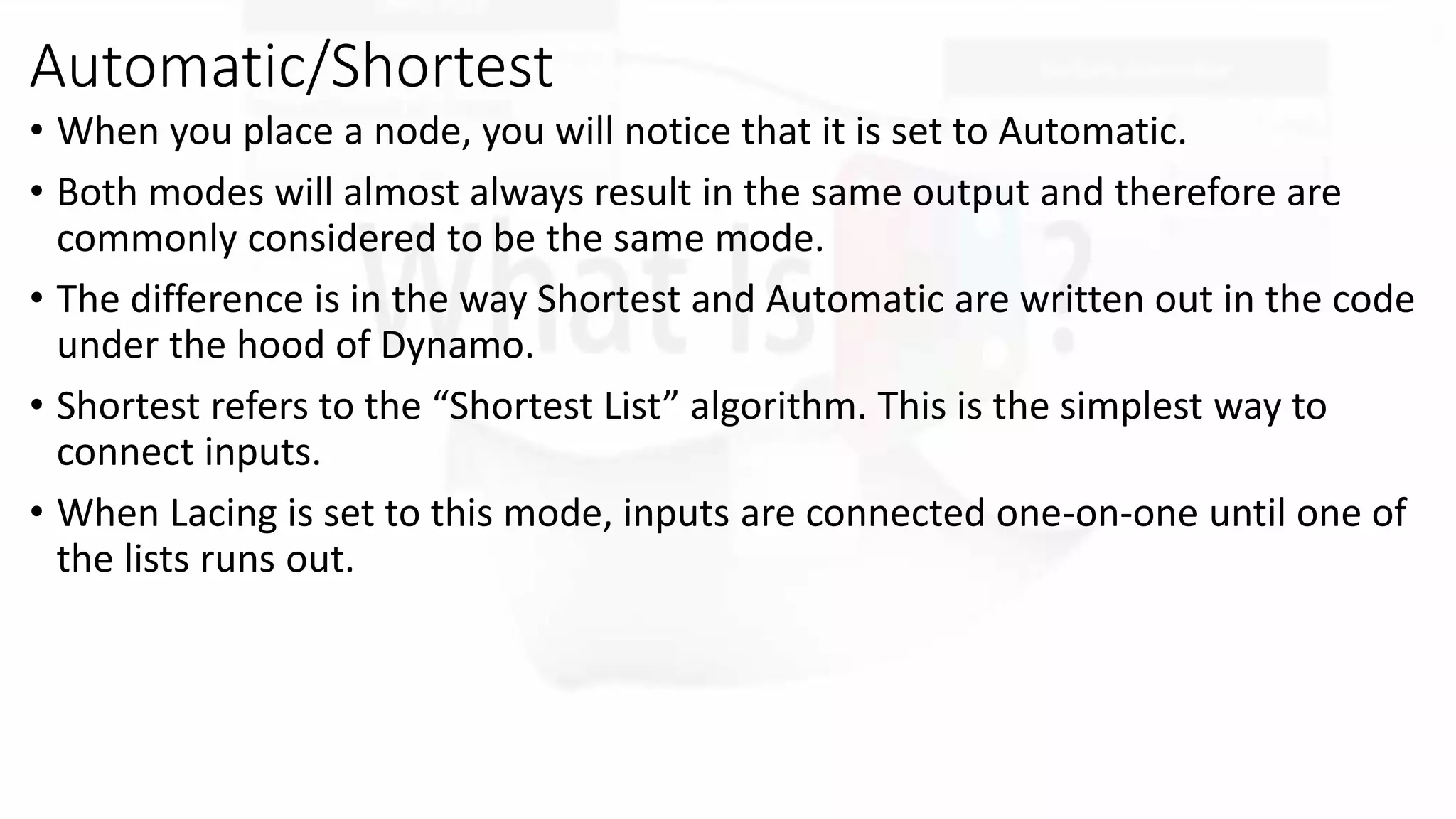 Lacing in dynamo | PPTX