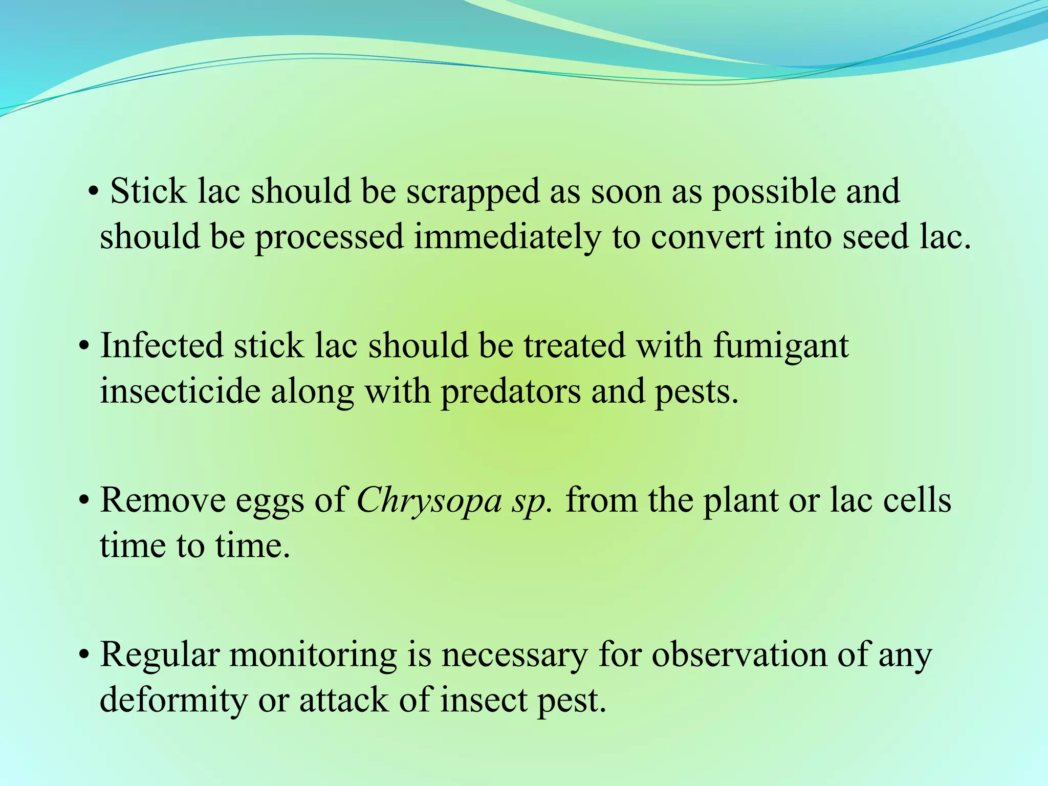 Lac insect, it's natural enemies and their management | PPTX