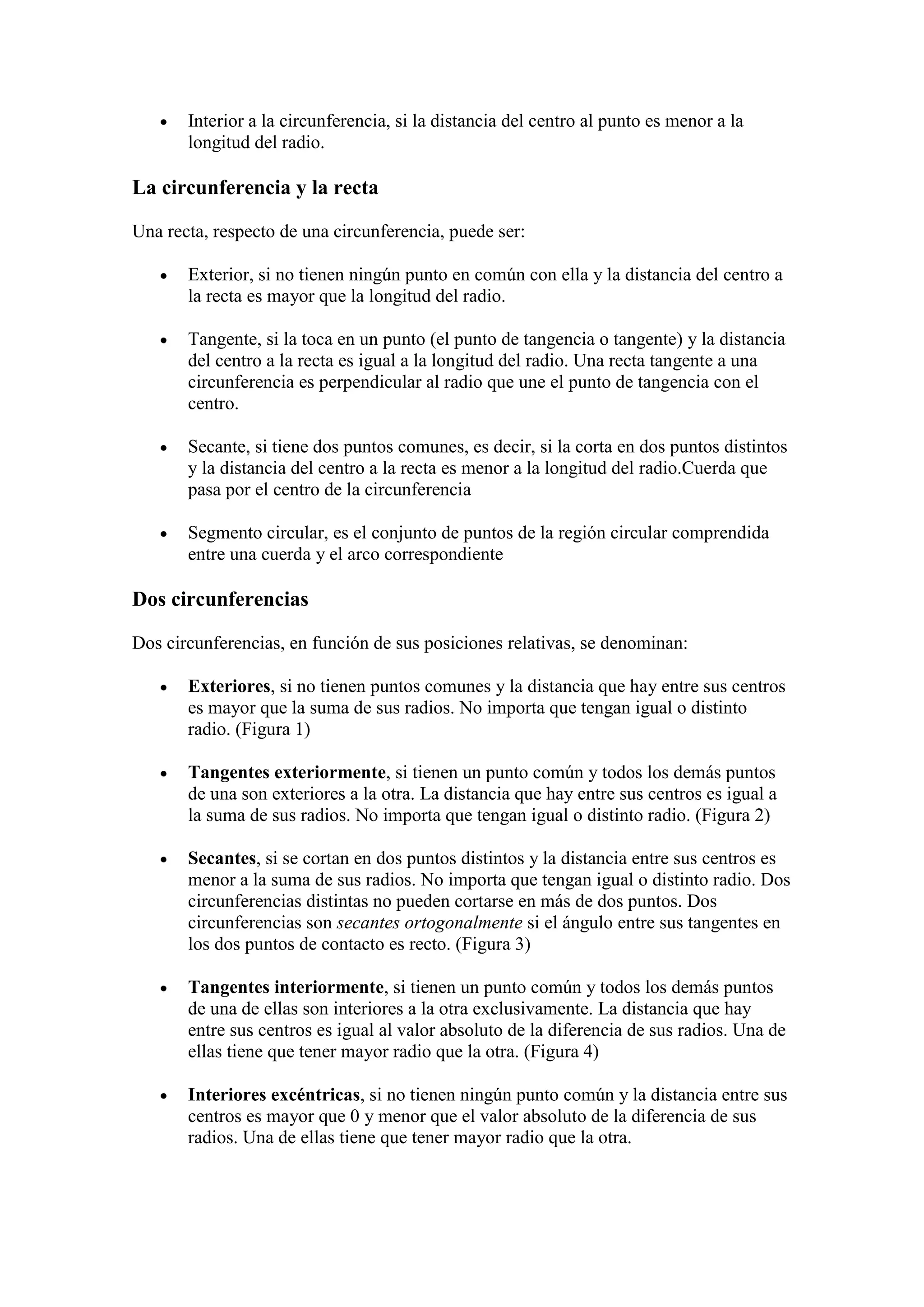 La circunferencia es una línea curva | DOCX