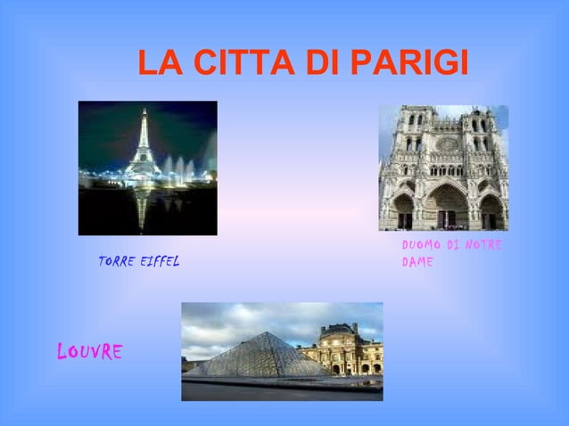 La citta di parigi | PPT