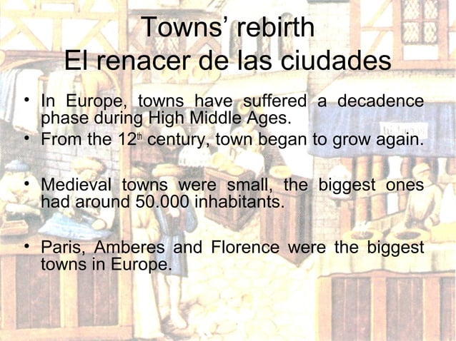 La ciudad medieval / Medieval towns / Late Middle Ages | PPT