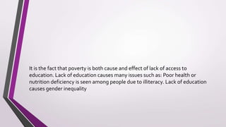 Lack of education 2.0 Jovy Milanes | PPTX