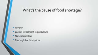 Lack of Food | PPTX