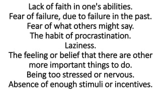 Lack of Motivation and Enthusiasm.ppdfxx | PPT