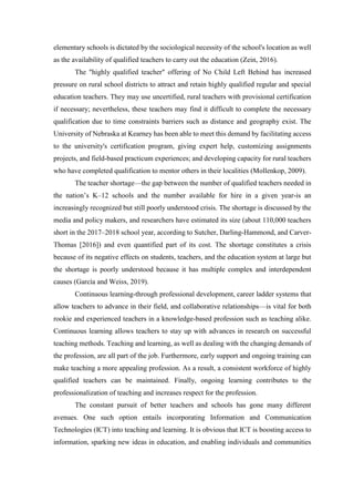 LACK OF PROFESSIONAL DEVELOPMENT AND QUALITY OF TEACHER | PDF