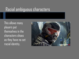 Lack of racial diversity in video games | PPTX