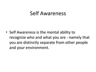 Lack of self awareness | PPTX