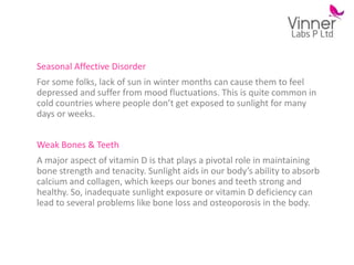 Lack Of Sun Exposure And Health Issues | PPTX