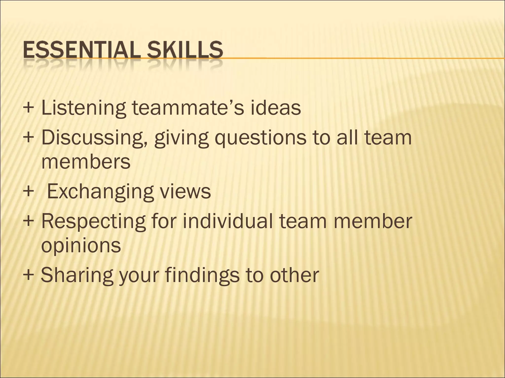 Lack of teamwork skills.1 | PPT