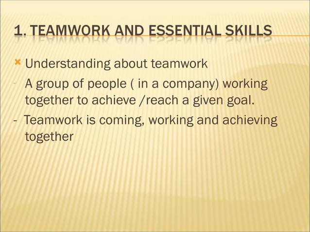 Lack of teamwork skills.1 | PPT